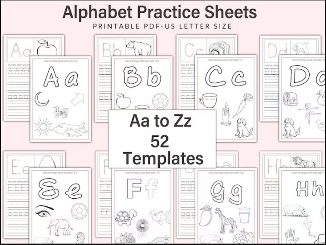 Alphabet Handwriting Practice Sheet, Printable Handwriting Worksheets ...