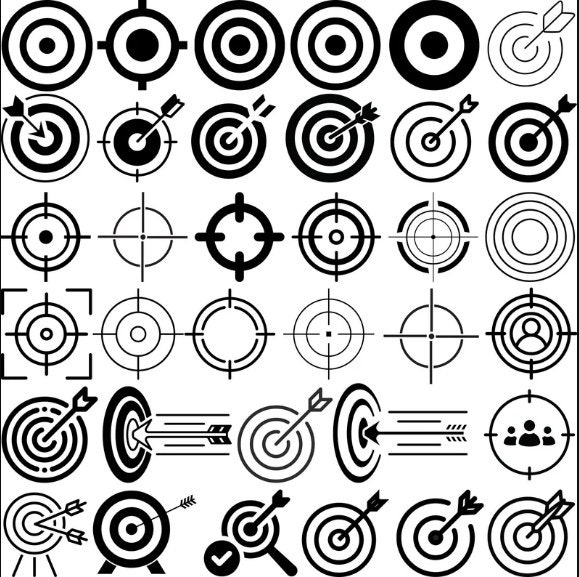 Target SVG Bundle, Shooting Target SVG, Hunting Target SVG, Aim Target ...