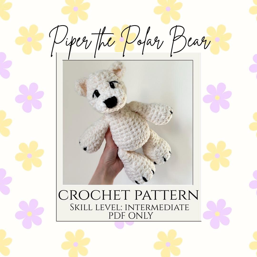Piper the Polar Bear PDF Crochet Pattern - Etsy