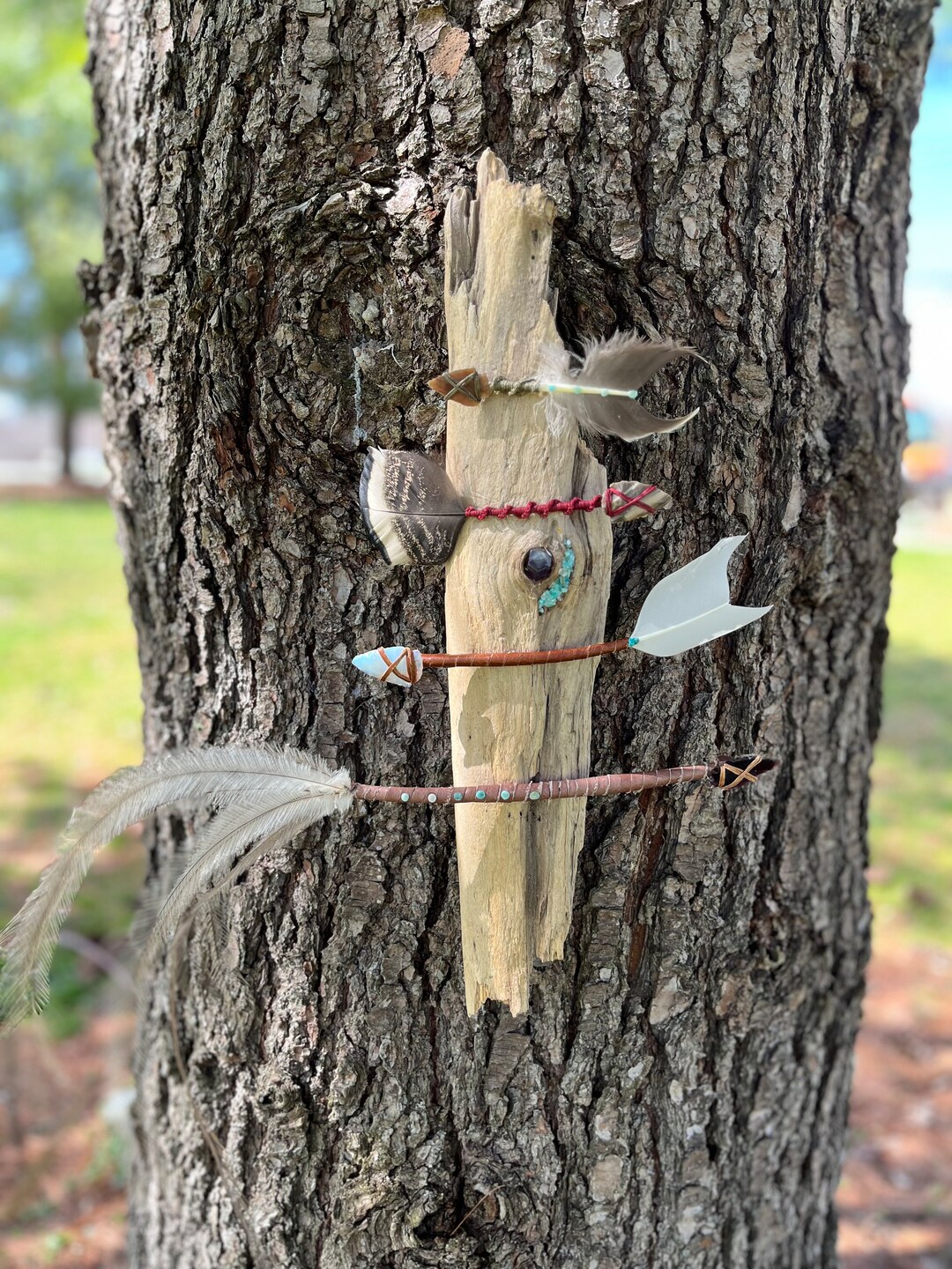 Driftwood W/hand Wrapped Arrows - Etsy