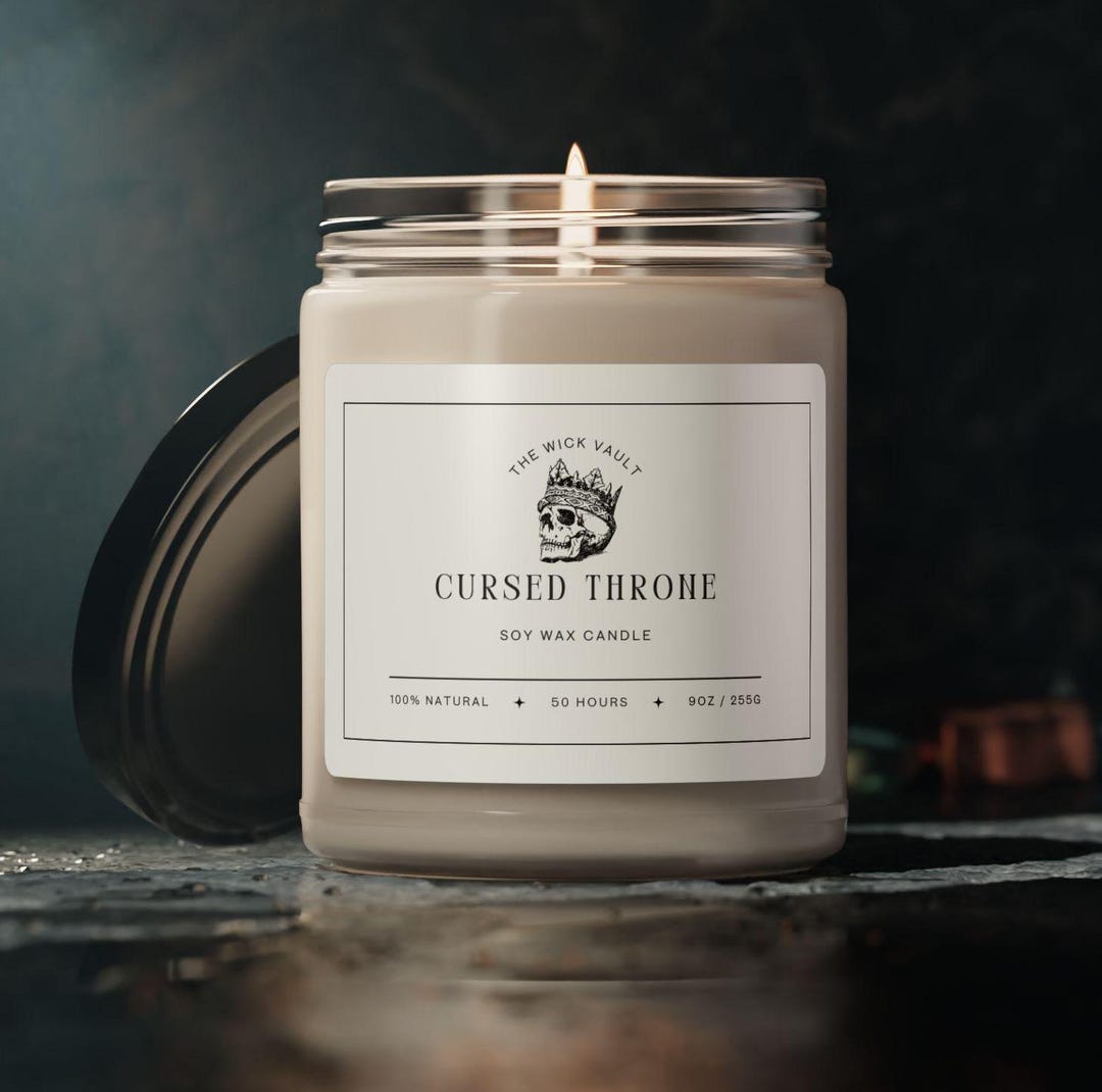 Cursed Throne Candle Dnd Decor, Fantasy Treasure Room Aesthetic, Gothic ...