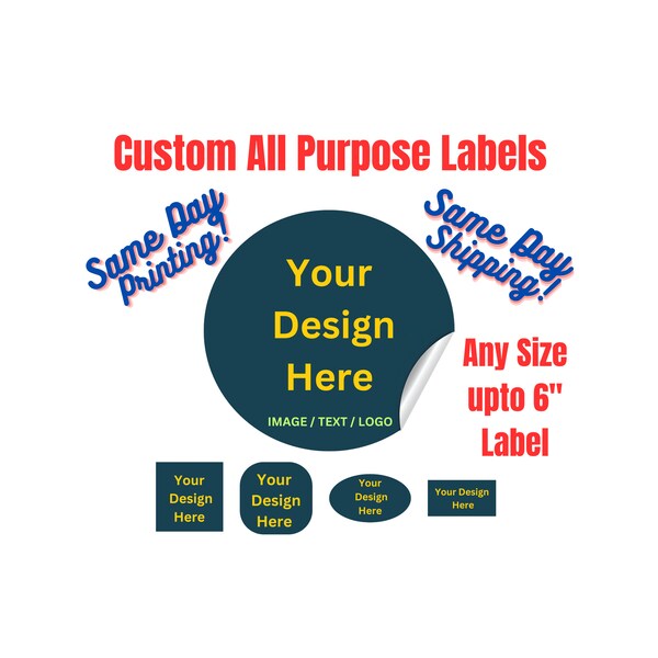 Custom 6 Inch Sticker - Etsy