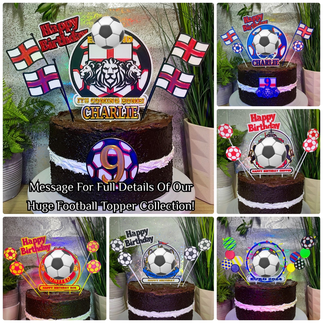 Acrylic Cake Toppers Football - Etsy