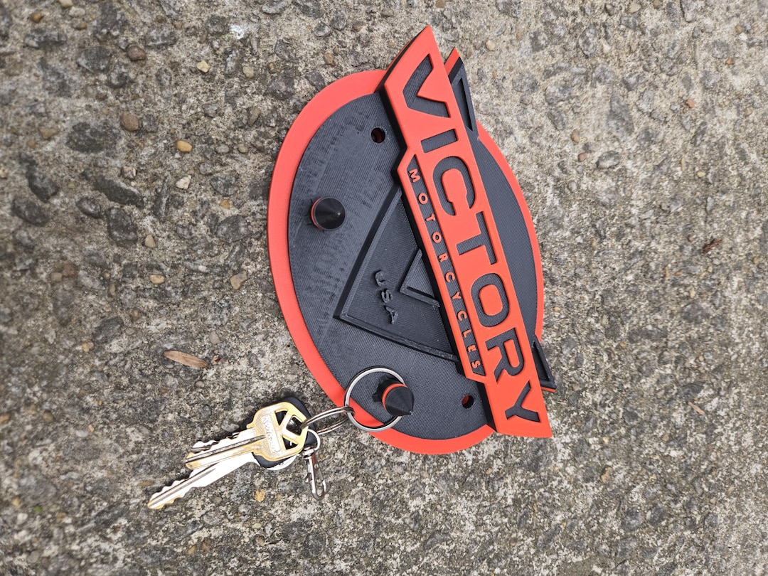 Victory Motorcycles Wall Mount Key Holder Rack - Black/red - Etsy