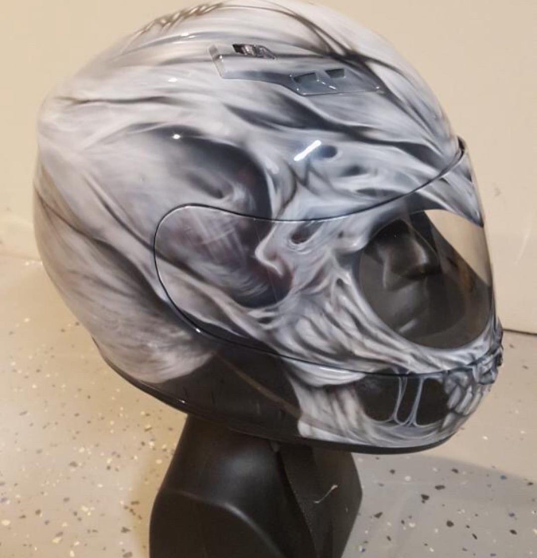 Skully Professionally Custom Painted Motorcycle HJC Helmet - Etsy