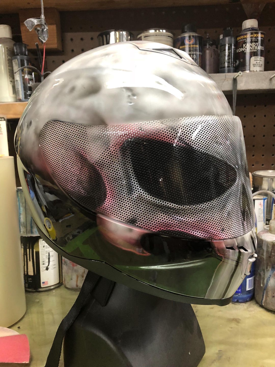 Punisher Themed Professionally Custom Painted Motorcycle Helmet-hjc ...