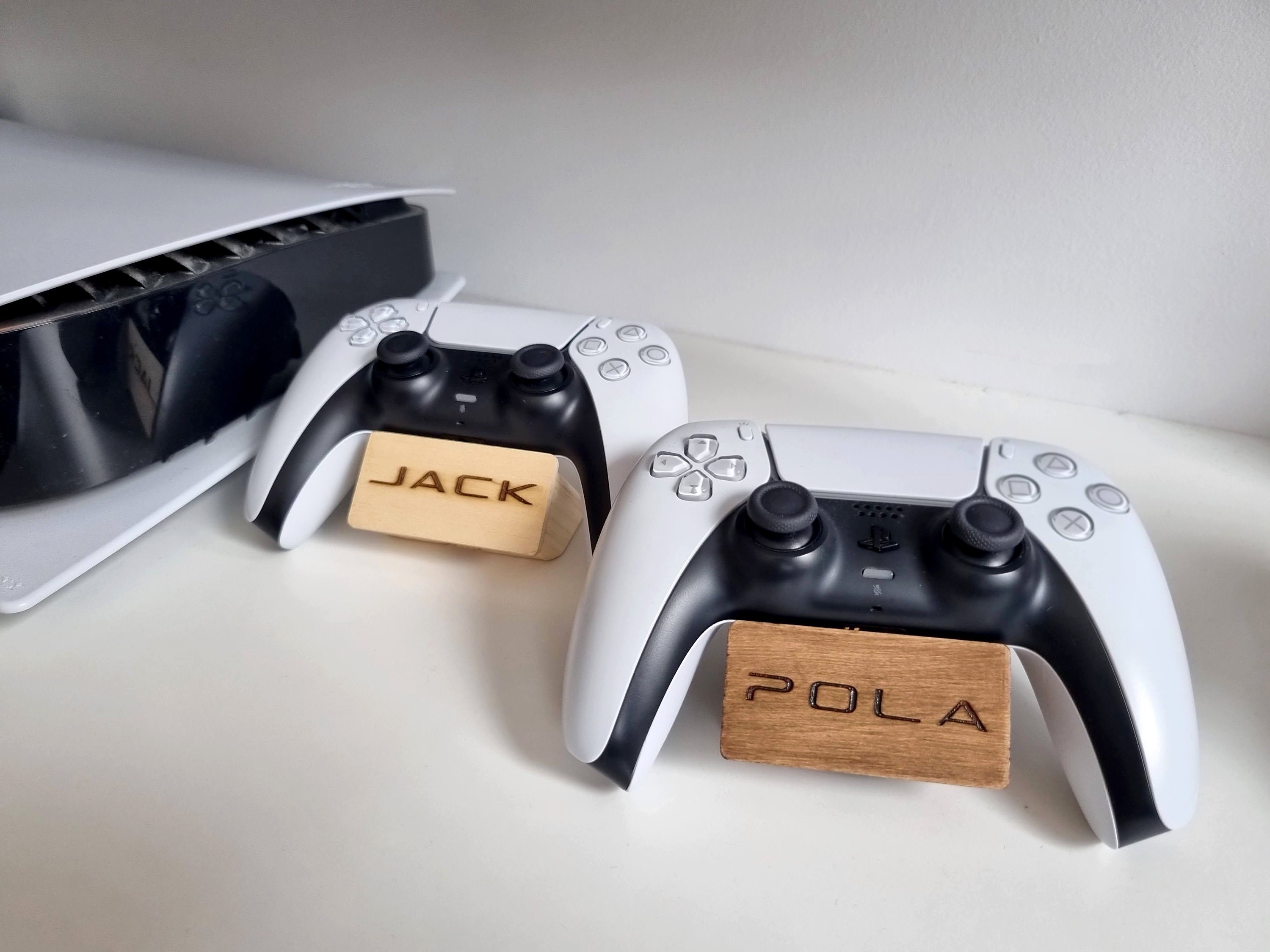 Personalized Wooden Game Controller Holder, Game Pad Stand With Your ...