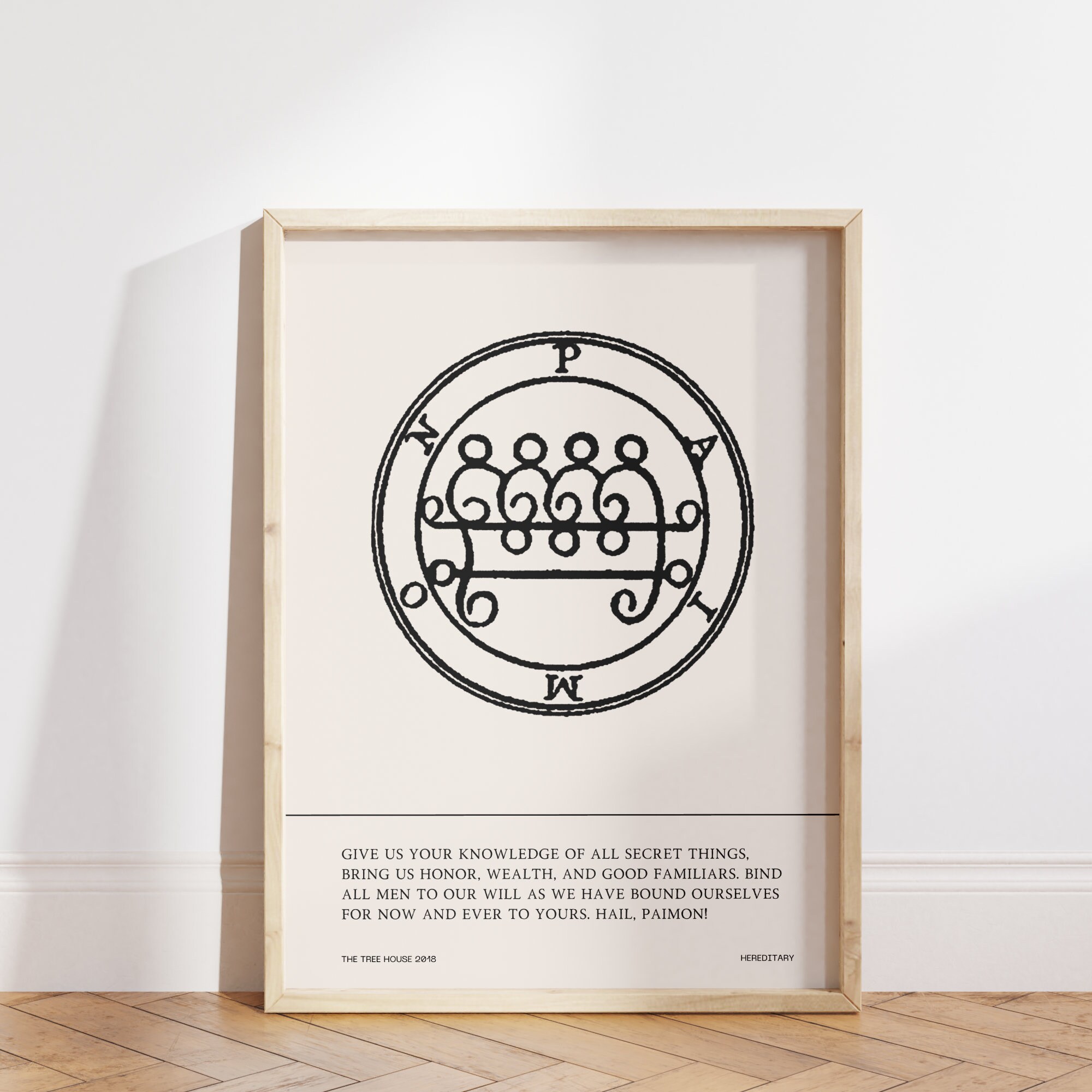 Hereditary Film Quote Poster | Paimon Symbol Poster | Horror Film ...