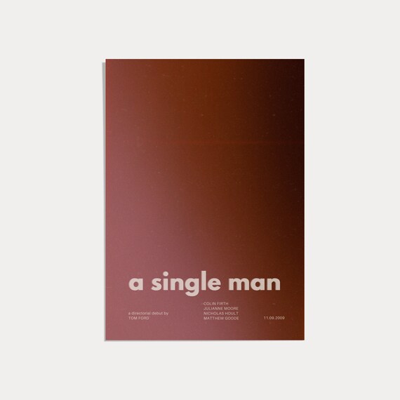 A Single Man Poster