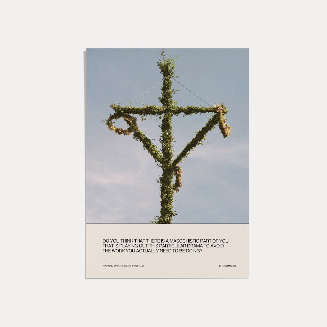 Midsommar Film Quote Poster | Movie Poster | Film Quote Print | Movie ...