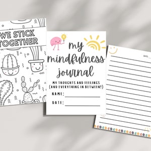 Printable Kids Journal Books for Positive Mental Health Instant ...