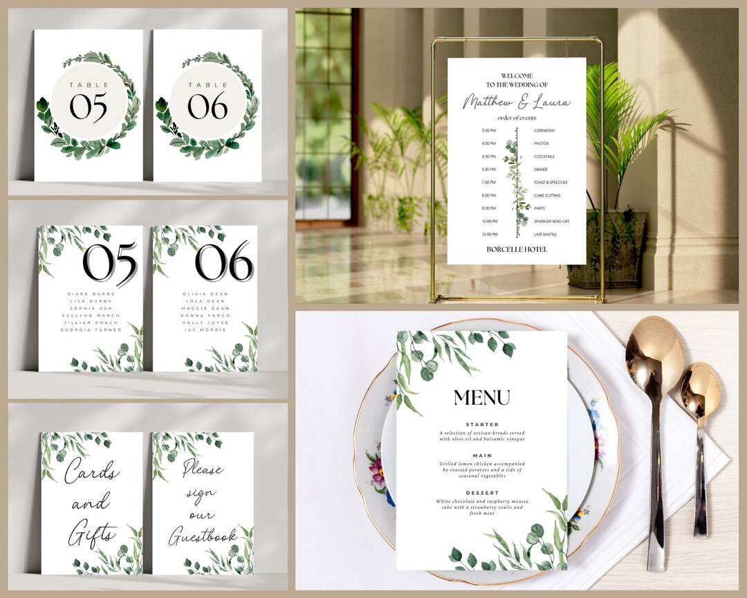 Custom Wedding Decor Bundle Wedding Supplies, Wedding Signs, Wedding ...