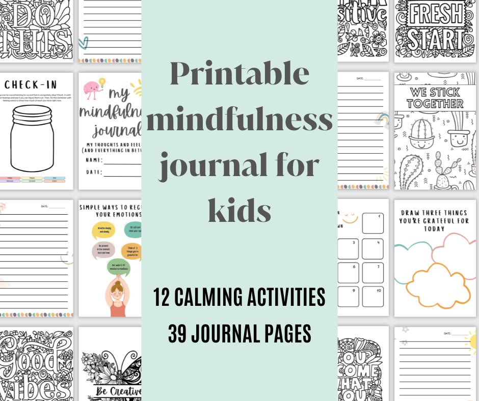 Printable Kids Journal Books for Positive Mental Health Instant ...