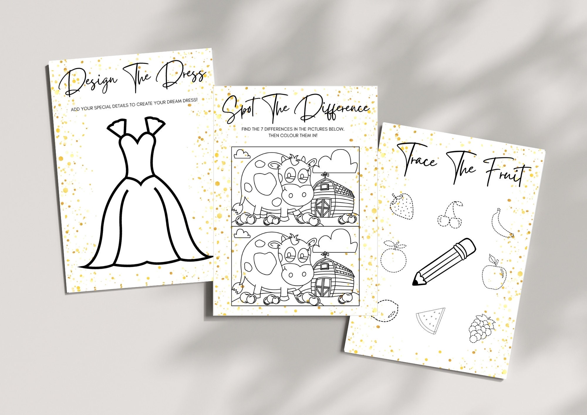 Wedding Activity Books for Kids Personalised and Printable Fun ...