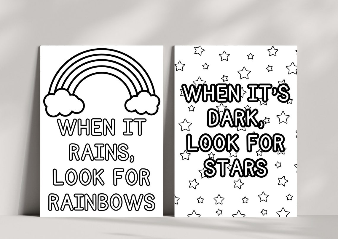 Printable Kids' Colouring Activity Books for Positive Mental Health ...