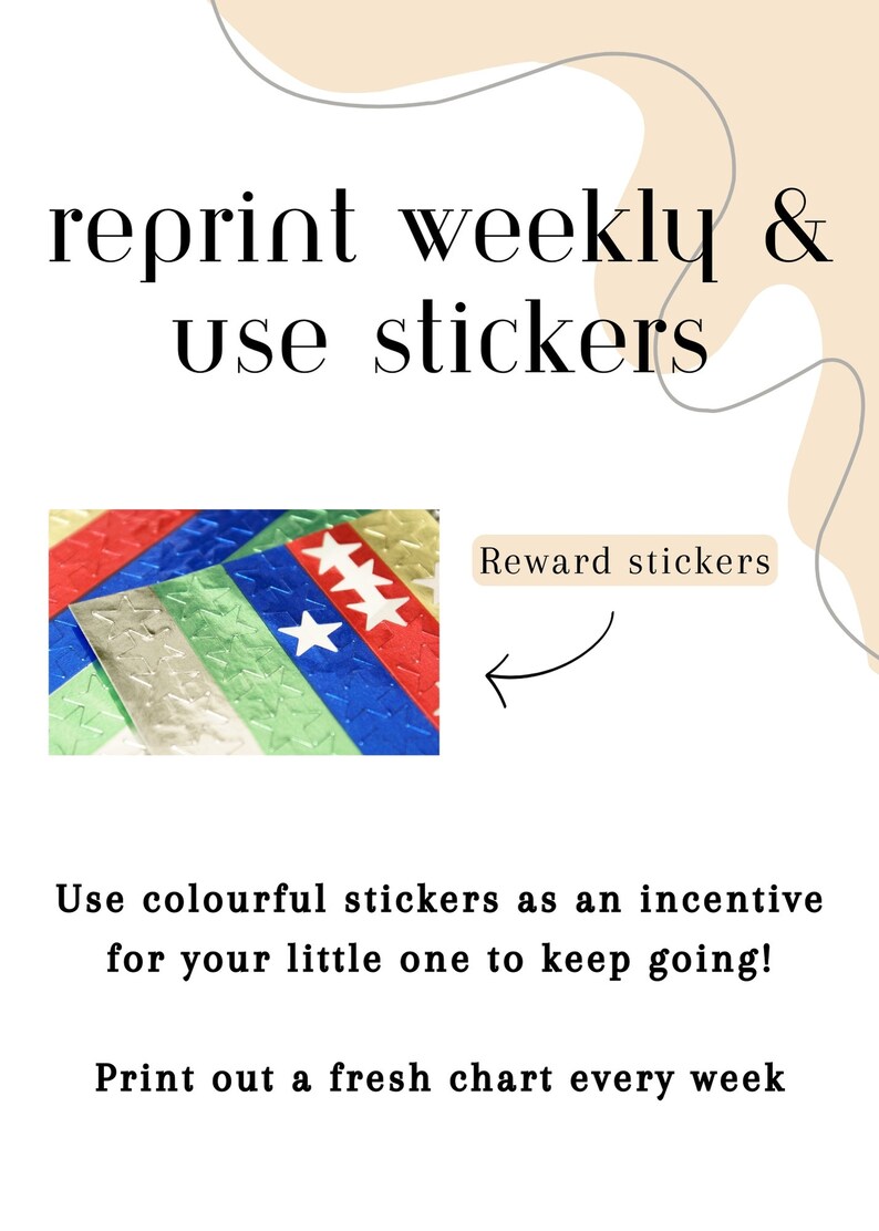 Kids Potty Training Chart Toilet Training Reward Chart for Toddlers ...