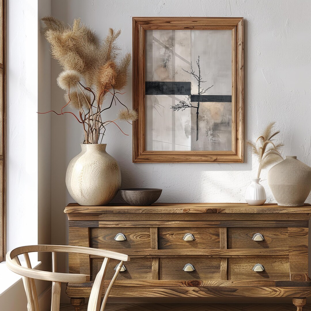 Balance of Silence — Japandi Minimalist Abstract | Wabi-sabi Neutral ...