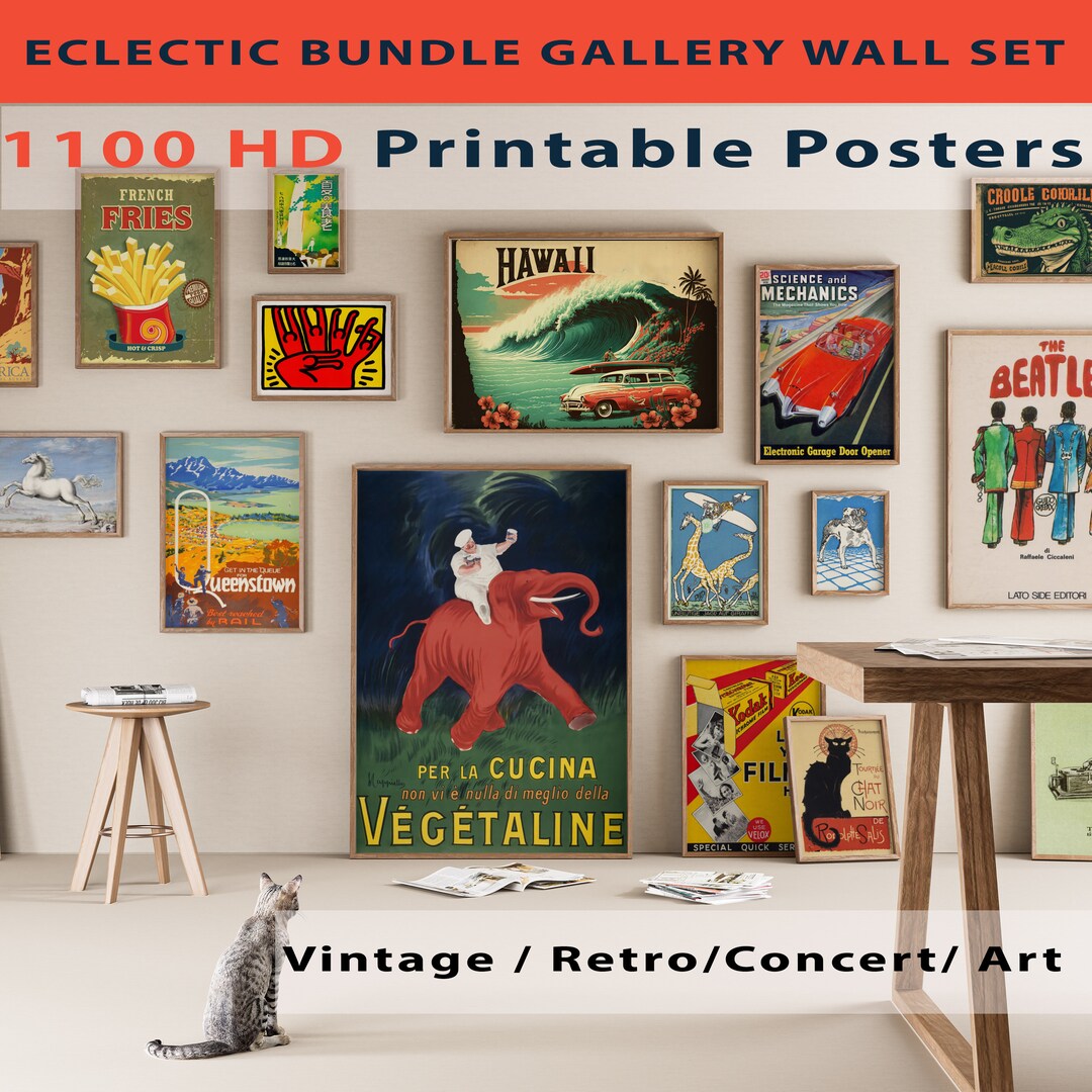 1100 Artful Printable Art Posters Downloadable Digital Prints ...