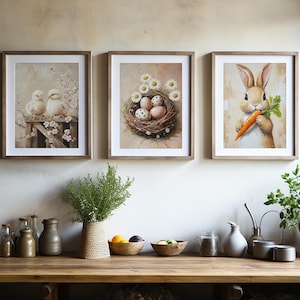 48 Printable Neutral Spring Prints, Gallery Set of Spring Wall Art ...