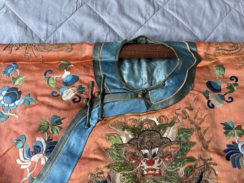 Robe - Silk - China - Qing Dynasty (1644-1911) - Etsy