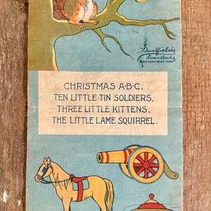 Antique 1910, Children's Cloth Book - the Little Lame Squirrel - Etsy