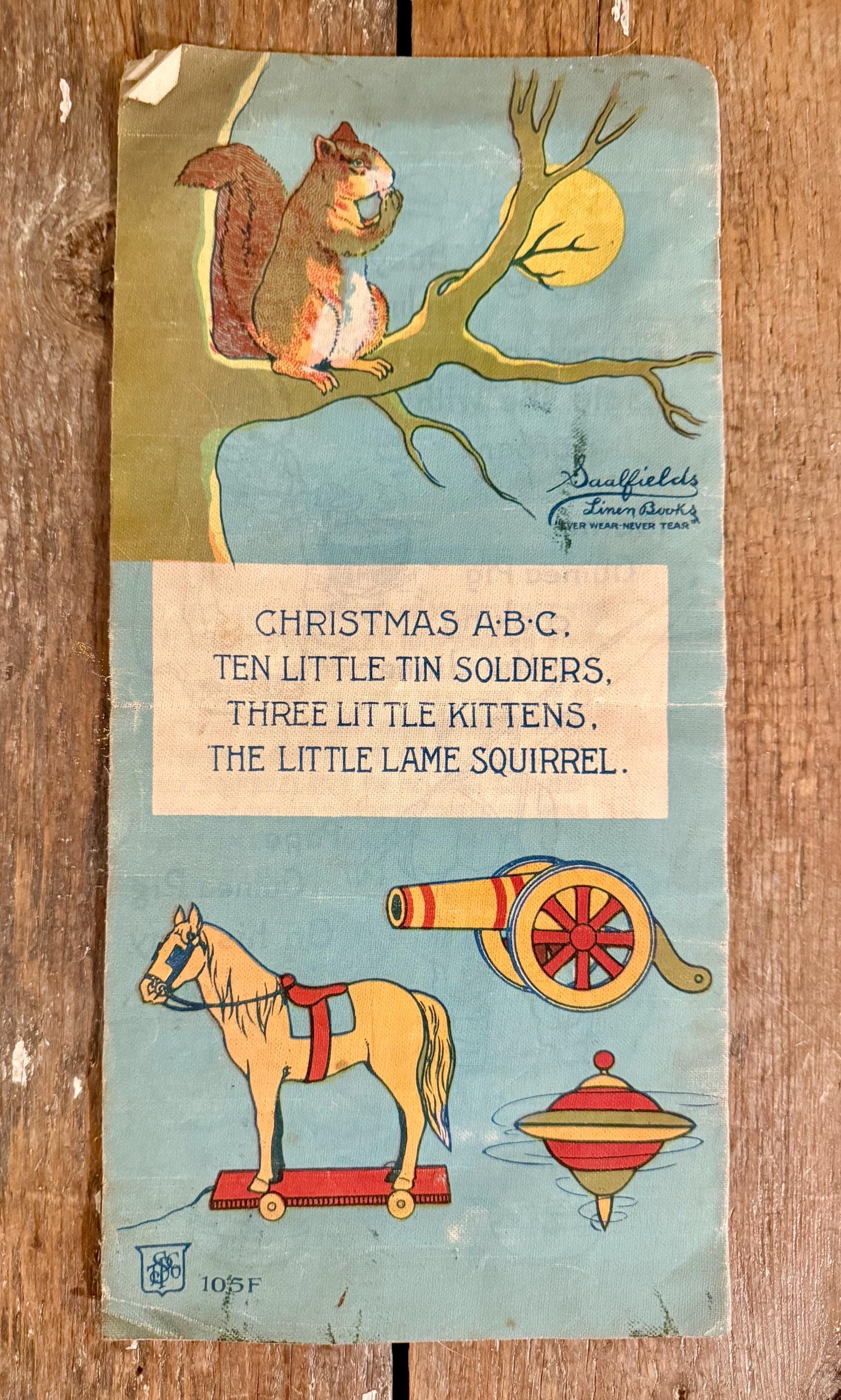 Antique 1910, Children's Cloth Book - the Little Lame Squirrel - Etsy