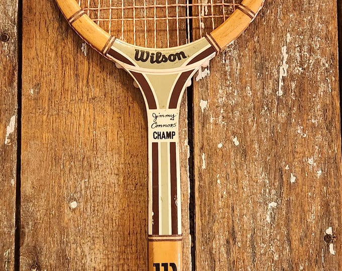 Vintage Wilson "jimmy Connors" Champ Tennis Racket - Etsy