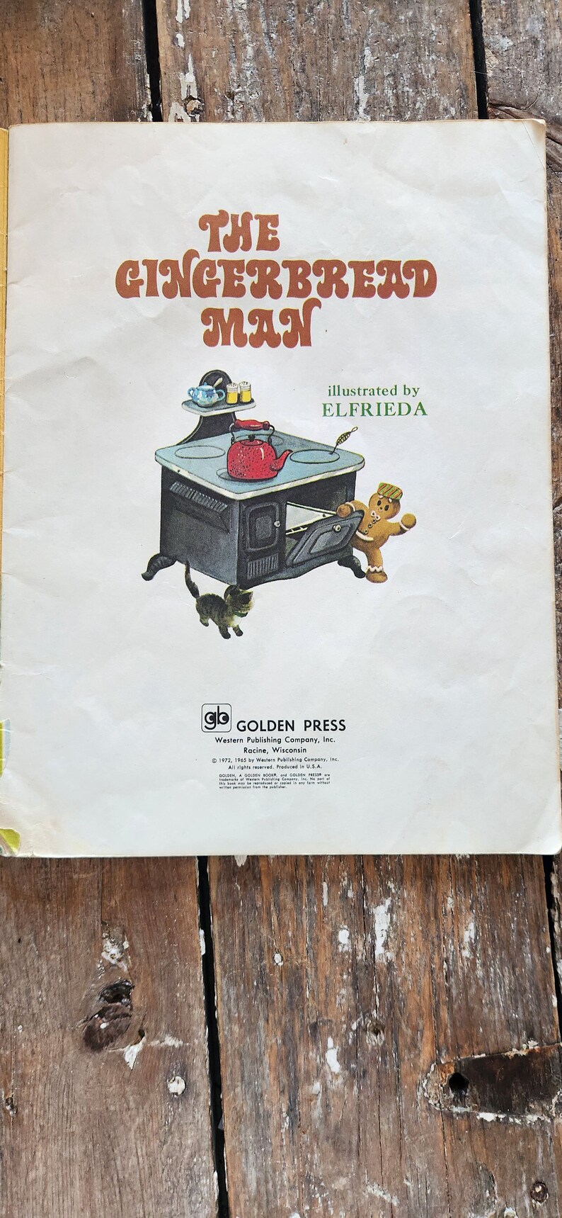 Vintage, the Gingerbread Man Golden Book - Etsy