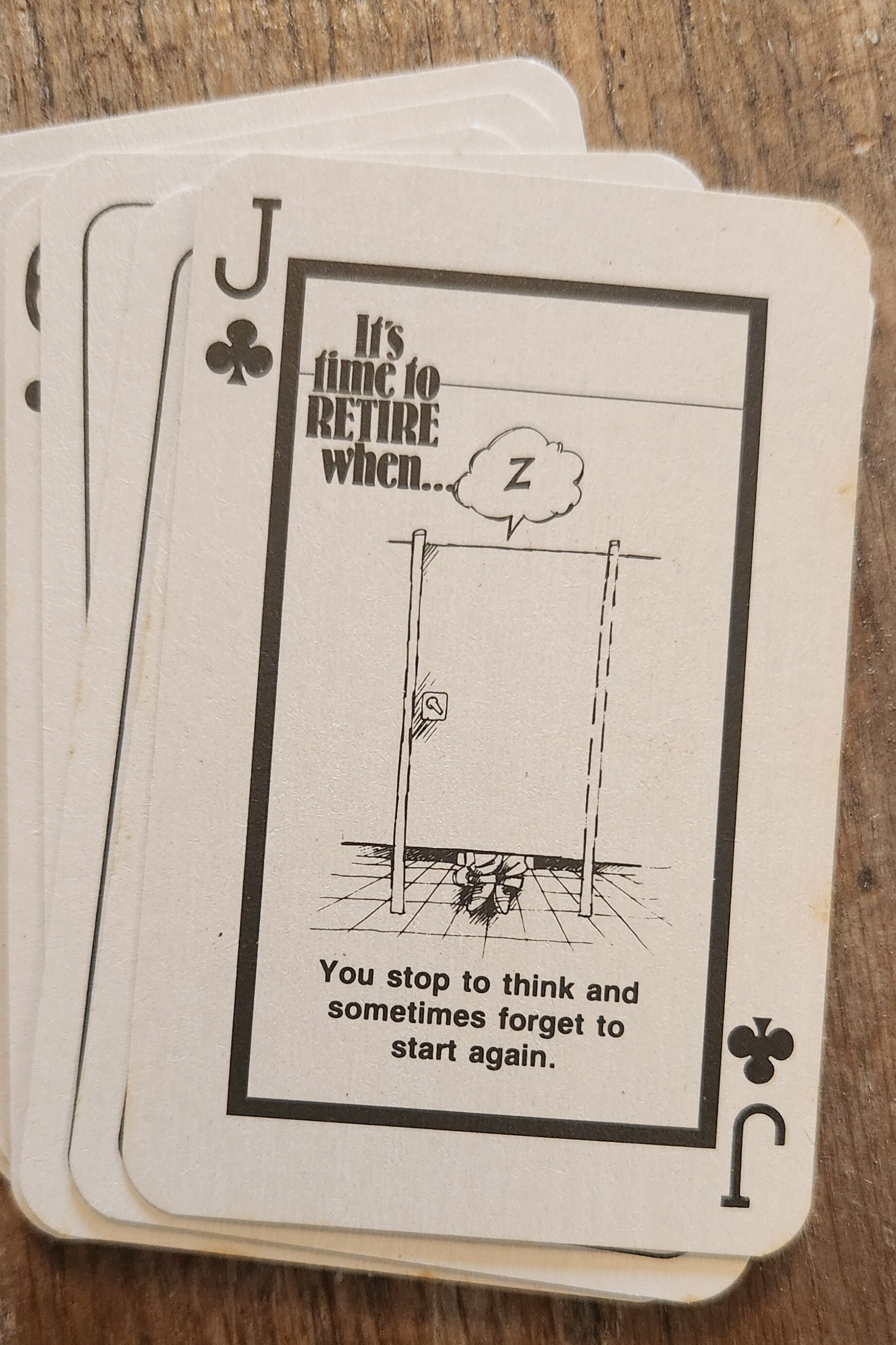Vintage Funny Retirement Playing Cards - Etsy