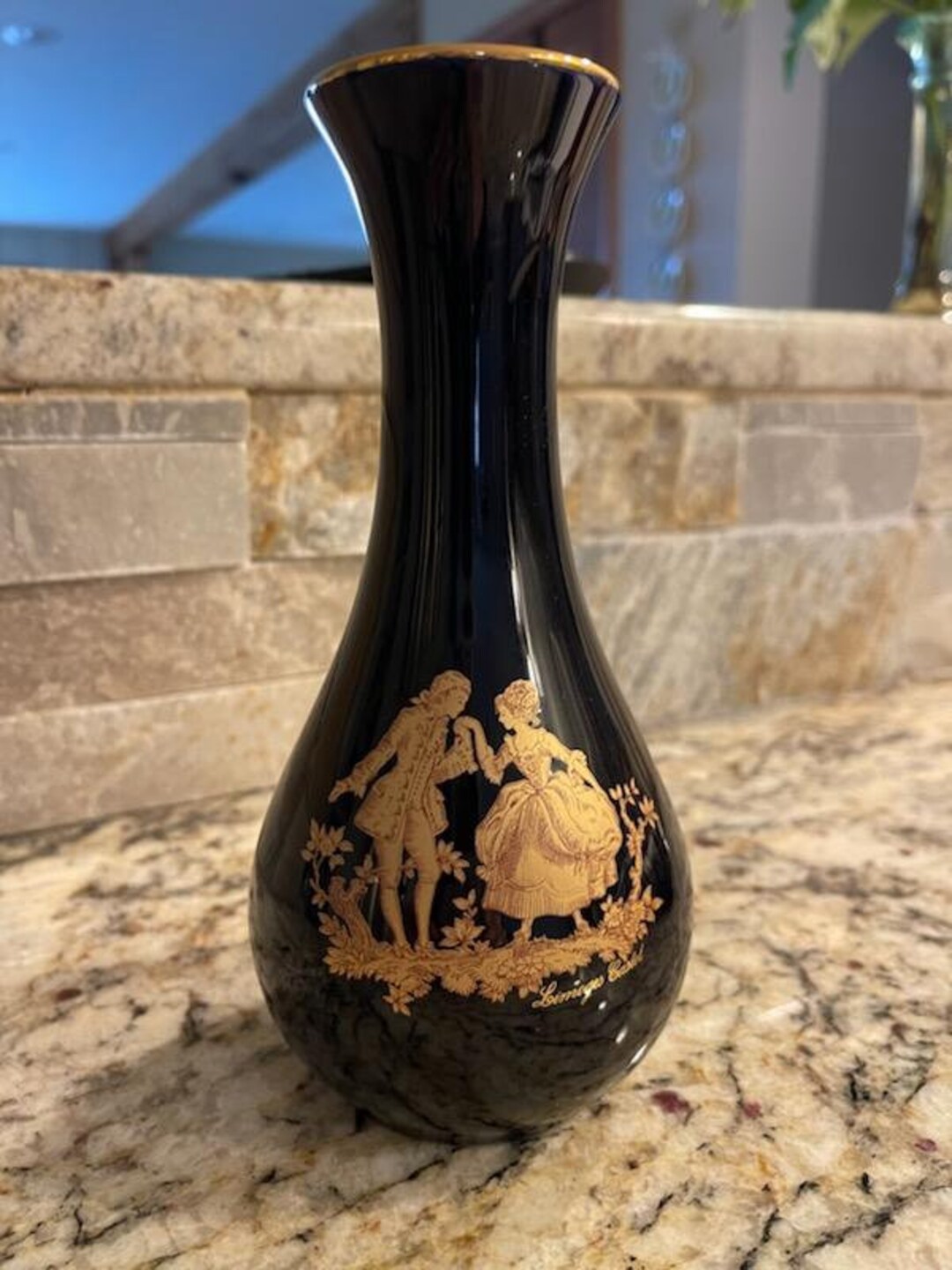 Limoges Castel Cobalt Blue Vase - Etsy