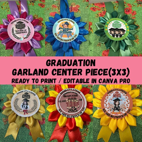 Graduation Template 2025 Garland Template - Etsy