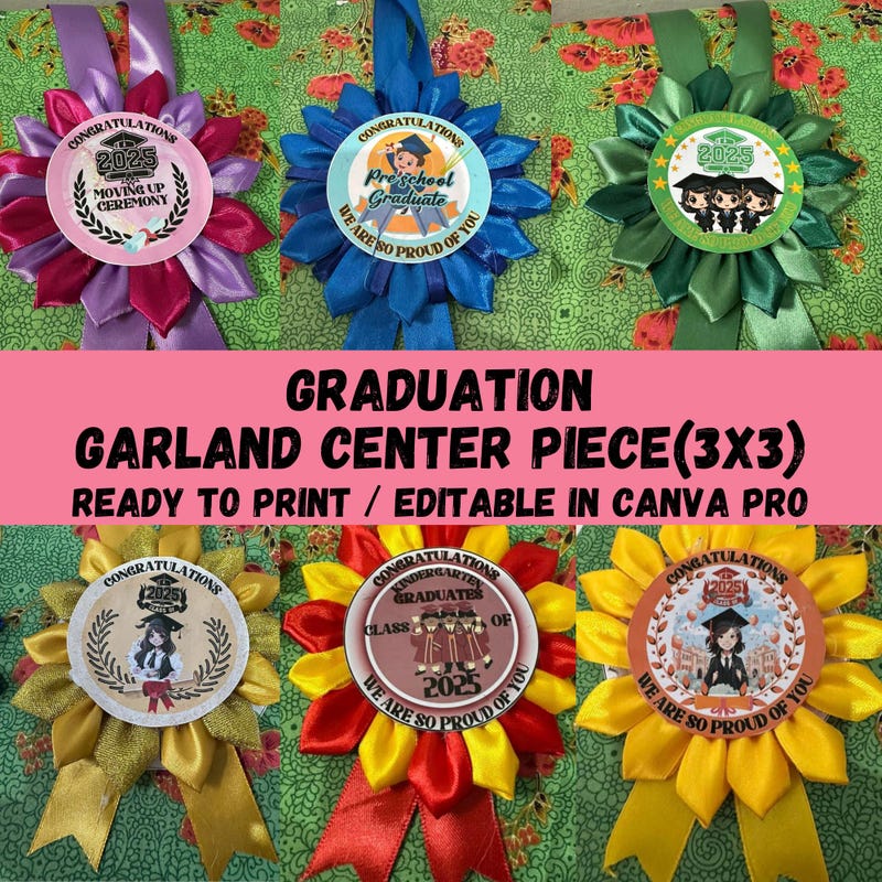Graduation Template 2025 Garland Template - Etsy