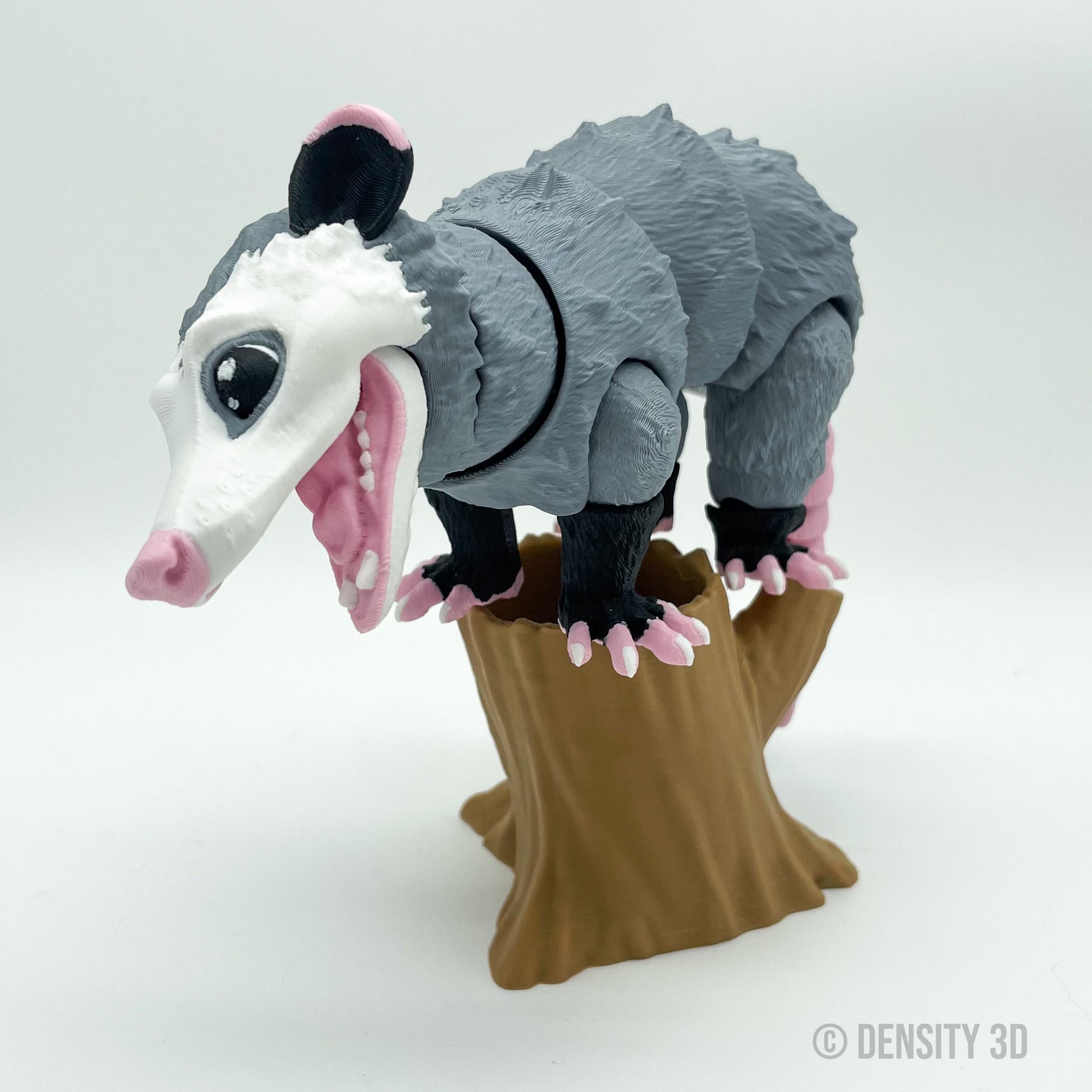 Opossum Decor - 3D Printed - Articulating Flexi Figurine - Realistic ...