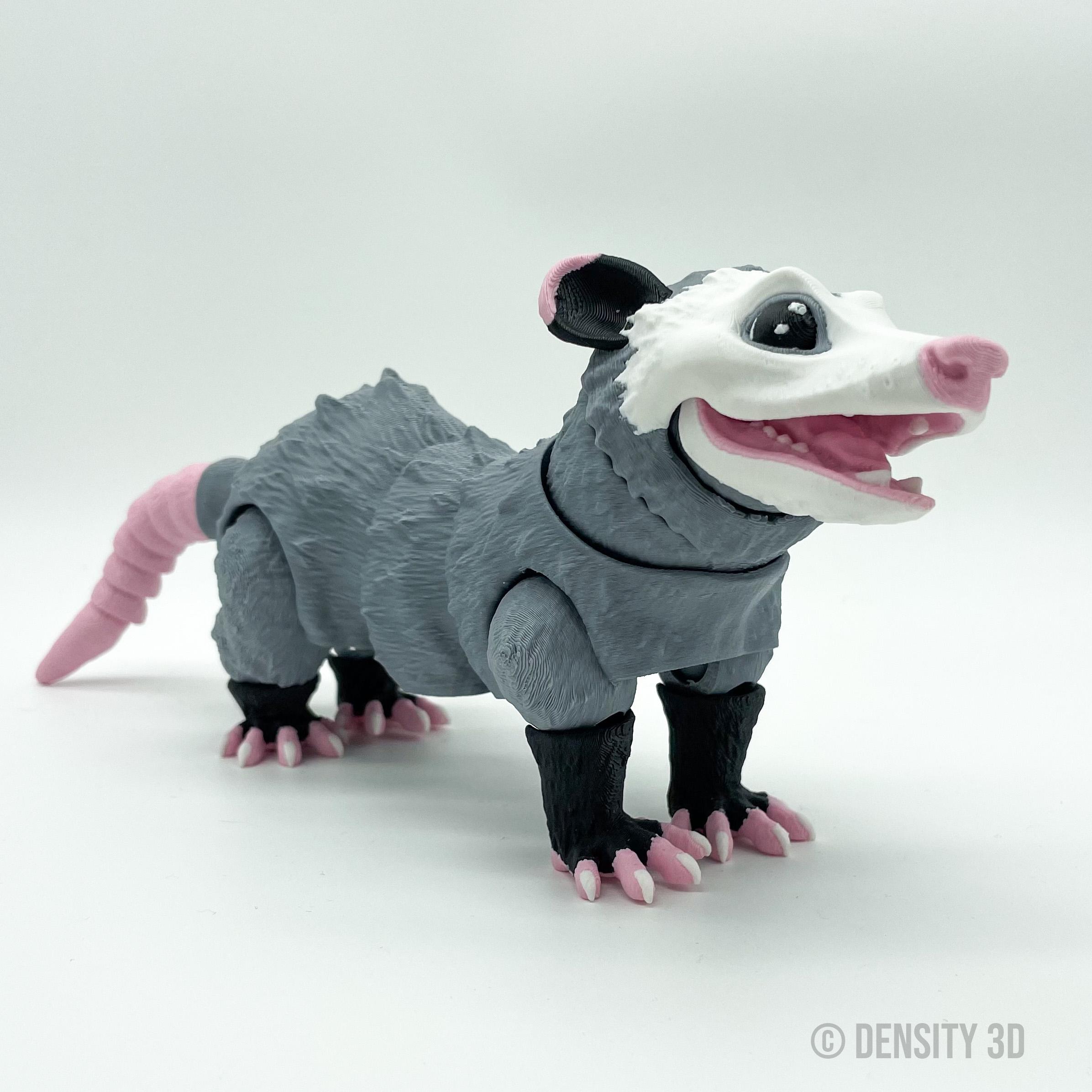 Opossum Decor - 3D Printed - Articulating Flexi Figurine - Realistic ...
