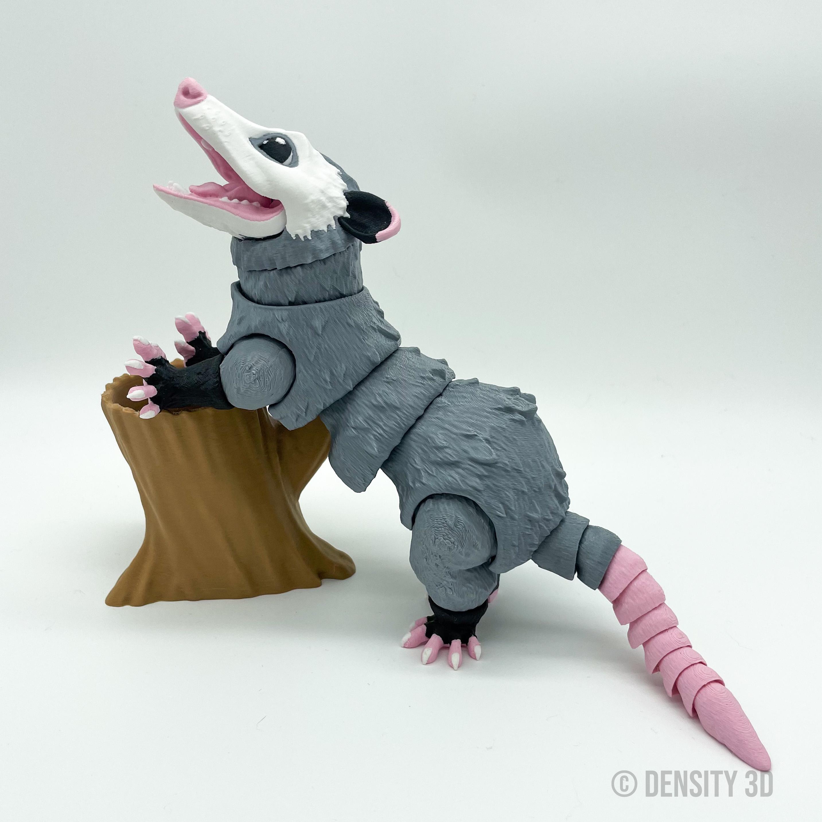Opossum Decor - 3D Printed - Articulating Flexi Figurine - Realistic ...