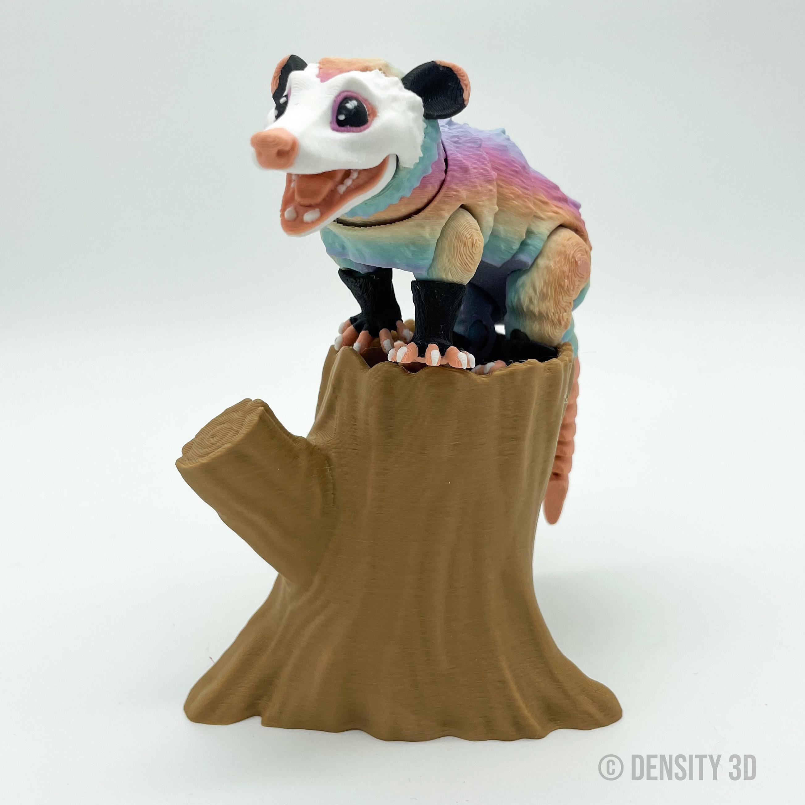 Opossum Decor - 3D Printed - Articulating Flexi Figurine - Realistic ...