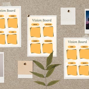 Printable Vision Board Kit 2024-2025 Visualize, Focus, and Manifest ...