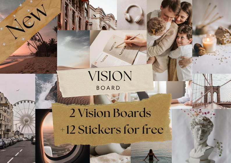 2026 Creative Vision Board Paper | Printable Vision Board|pdf Easy to ...