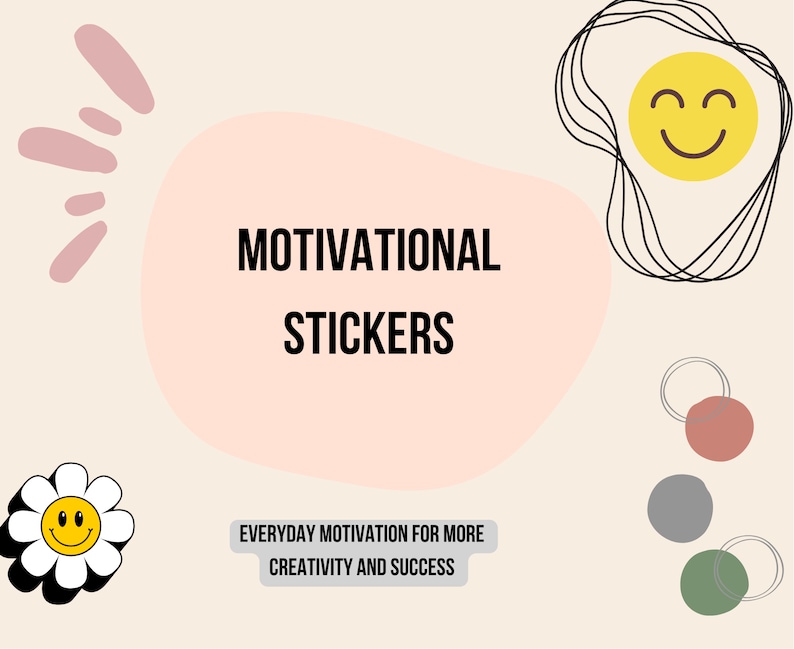 Printable Motivational Stickers 2024 Self Development Stickers Back to ...