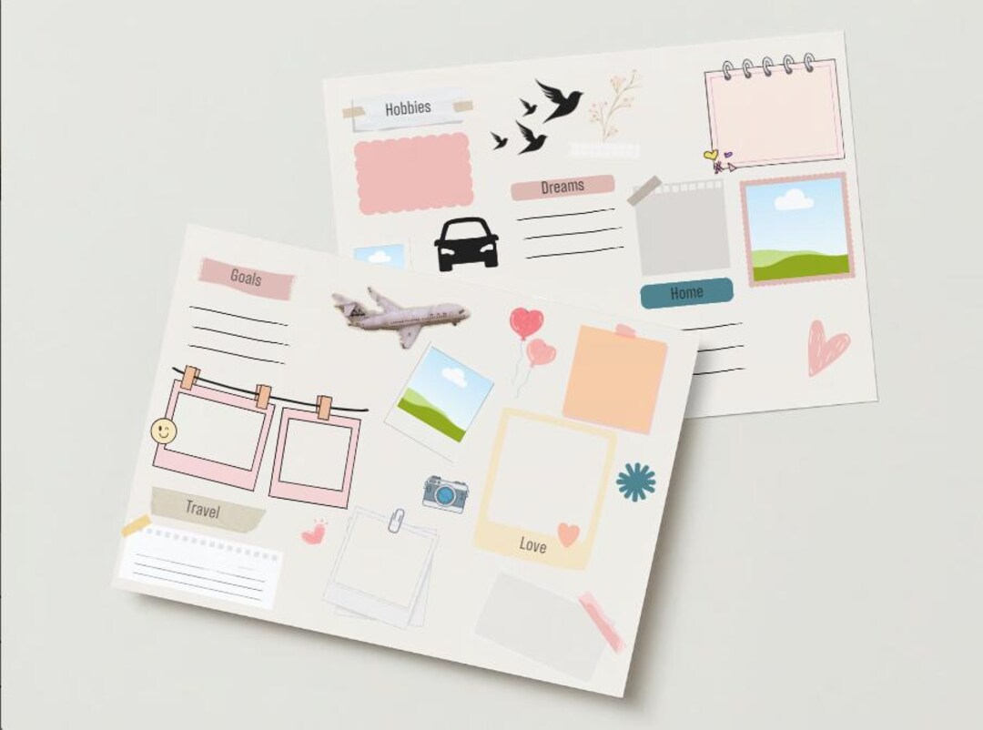 2026 Creative Vision Board Paper | Printable Vision Board|pdf Easy to ...