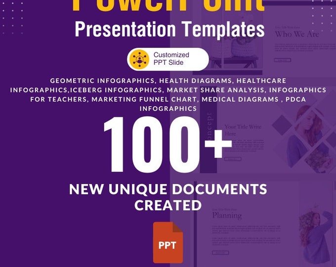 500 Powerpoint Templates Bundle | Animated Infographics and Excel Data ...