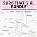 That Girl 2025 Planner Digital Print Journal Goals 2025 Calendar Meal ...