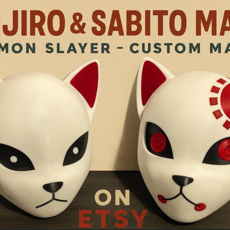 Demon Slayer Shadow Breathing Mask - Etsy Canada