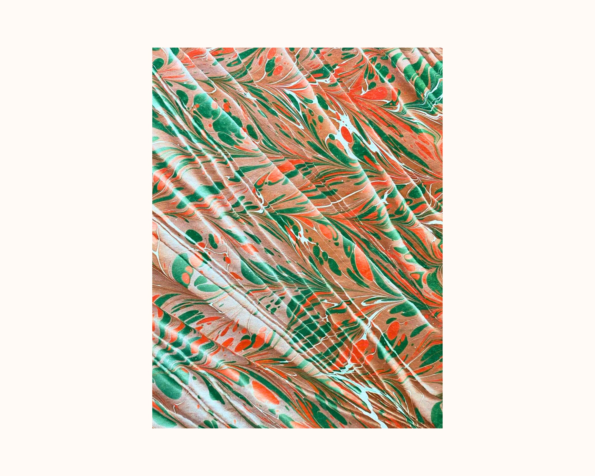 10 Sheets of A4 Size Unique Hand Marbled Papers for Bookbinding ...