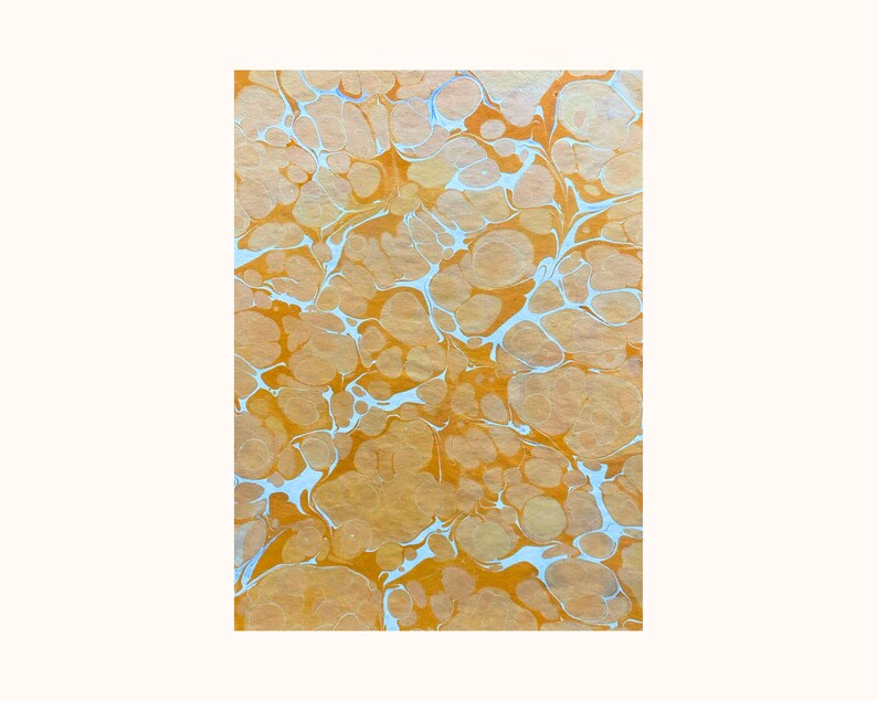 10 Sheets of A4 Size Unique Hand Marbled Papers - for Bookbinding ...