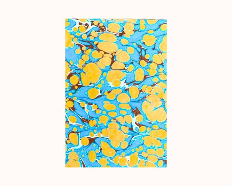 10 Sheets of A4 Size Unique Hand Marbled Papers - for Bookbinding ...
