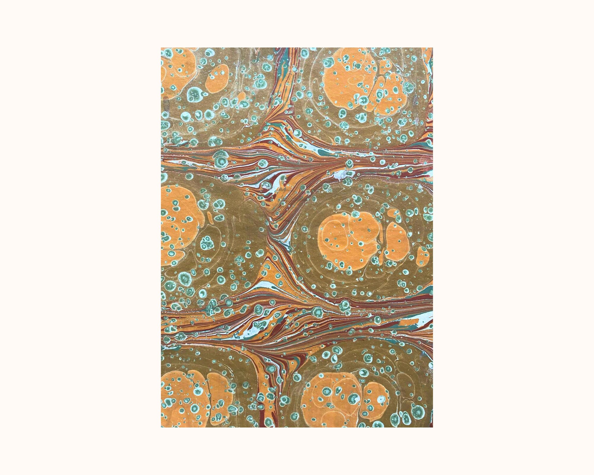 10 Sheets of A4 Size Unique Hand Marbled Papers for Bookbinding ...