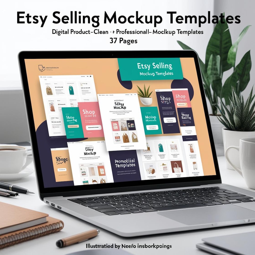 Etsy Selling Mockup Templates (37 Pages) - Professional, Customizable ...