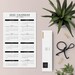 Editable Black and White 2025 Calendar | Minimalist A4 Printable ...