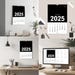 Editable Black and White 2025 Calendar | Minimalist A4 Printable ...